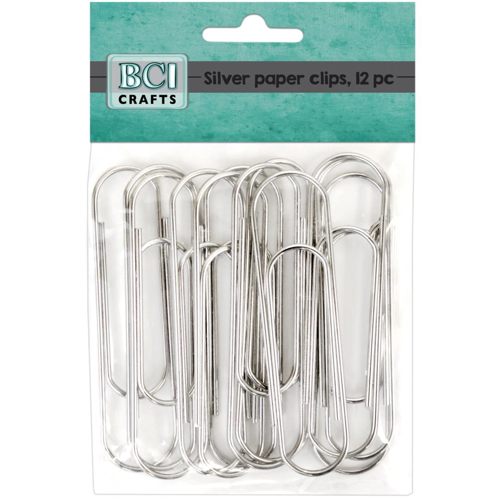 BCI Crafts - Jumbo Metal Paper Clips 4" 12/Pkg - Silver — Scrap-a-Doodles