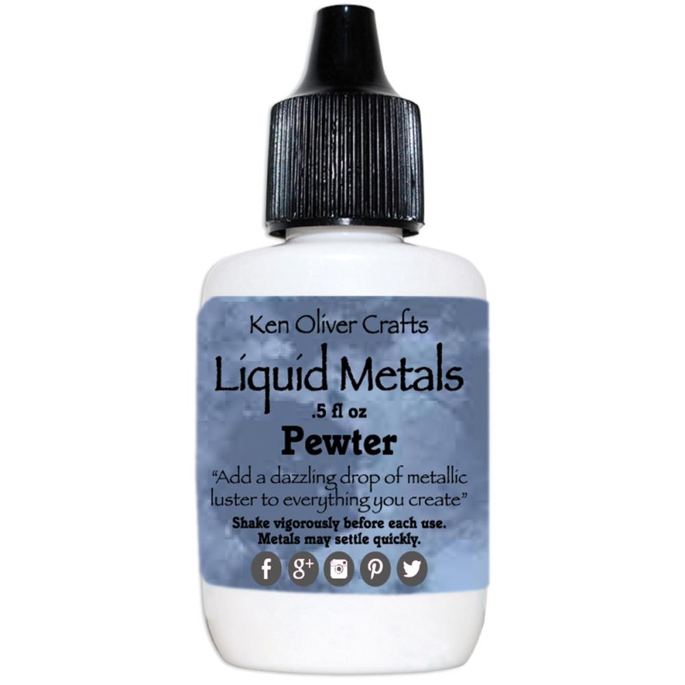 Ken Oliver - Liquid Metals .5fl oz - Pewter — Scrap-a-Doodles