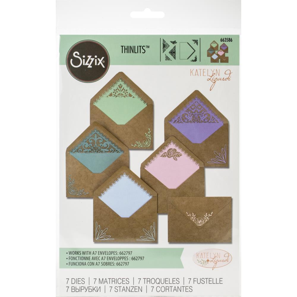 Sizzix - Thinlits Dies - Envelope Liners — Scrap-a-Doodles