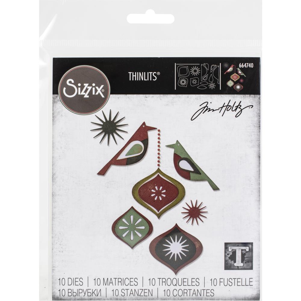 Sizzix - Tim Holtz - Thinlits Dies - Ornamental Birds — Scrap-a-Doodles