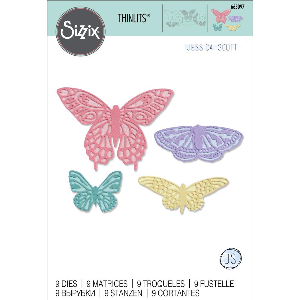 Sizzix - Thinlits Dies - Flutter On By — Scrap-a-Doodles