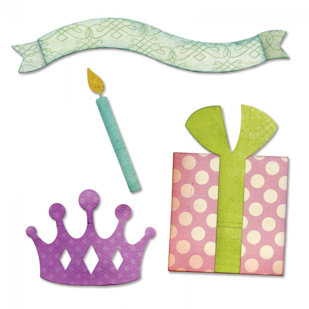 Sizzix - Thinlits Die Set 7PK - Birthday — Scrap-a-Doodles