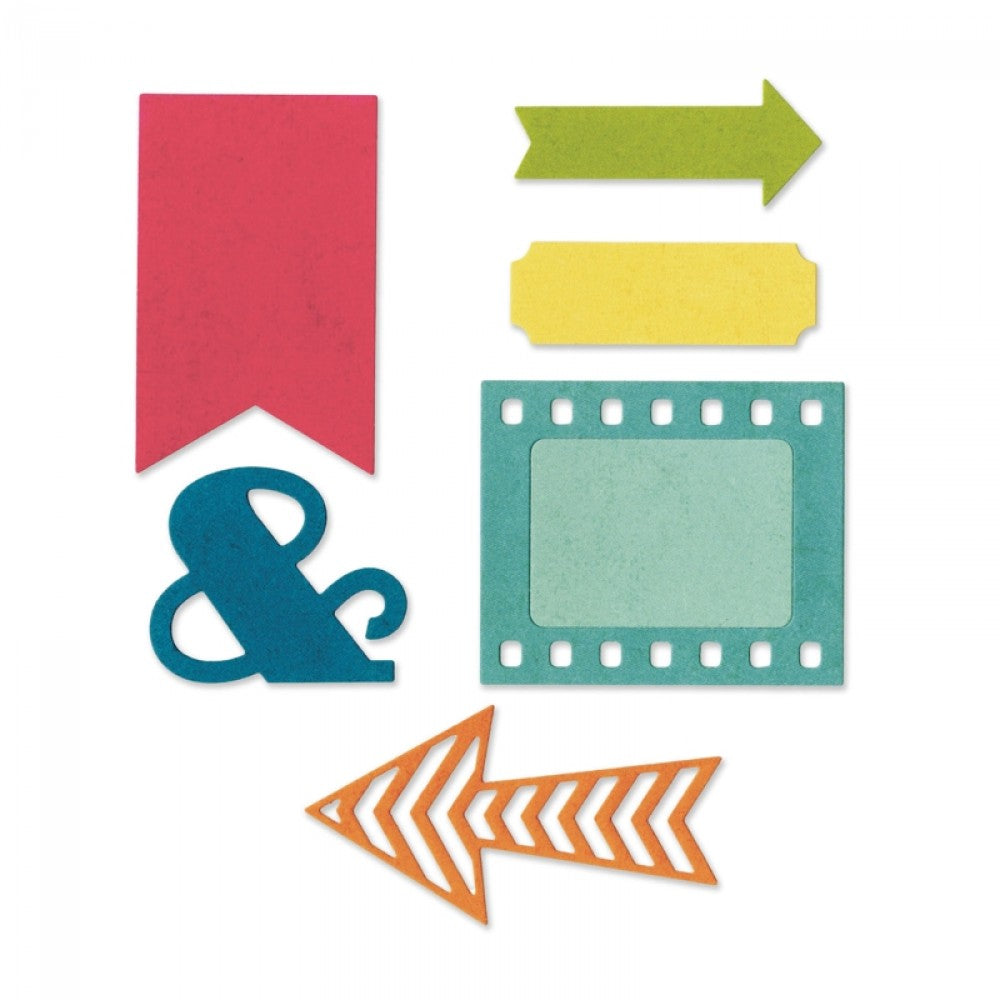 Sizzix - Thinlits Die Set 6PK - Documented — Scrap-a-Doodles