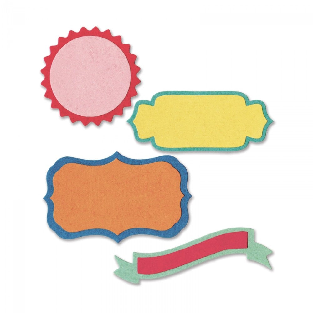 Sizzix - Thinlits Die Set 8PK - Labels — Scrap-a-Doodles