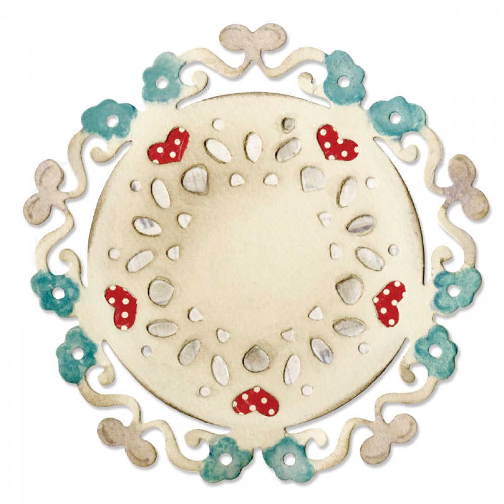 Sizzix - Thinlits Die - Doily, Love Silhouette — Scrap-a-Doodles