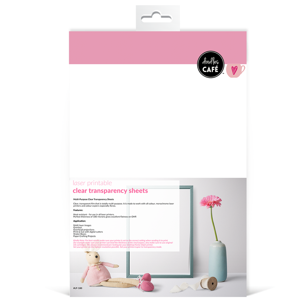 Doodles Cafe - A3 Laser Printable Transparency Sheets - 10pk — Scrap-a ...