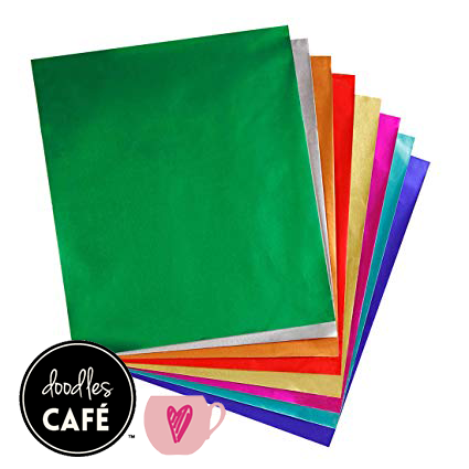 Creatica - Metal Craft Sheets - Assorted Color Pack, 12 pieces (20cm x ...