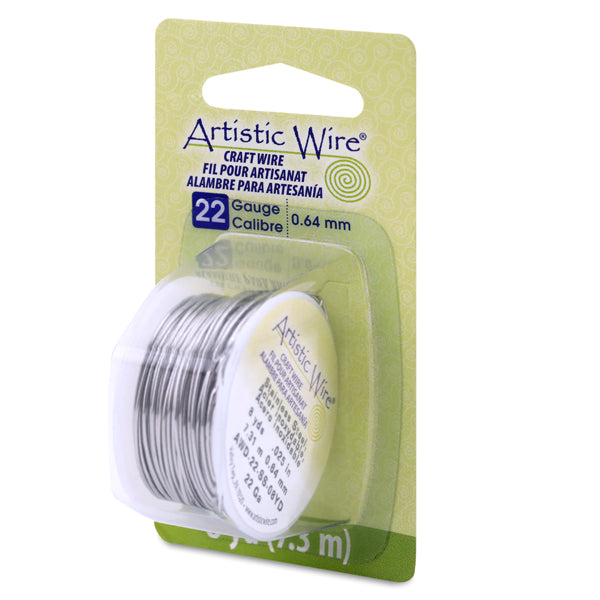 Artistic Wire, 22 Gauge / .64 mm Stainless Steel Craft Wire, 8 yd / 7 ...