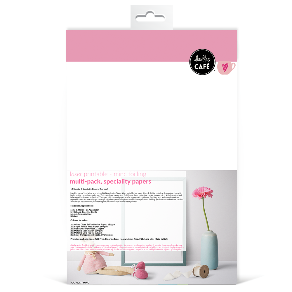 Doodles - Foil Easy with Minc, Printable - Multi-Pack, Speciality pape ...