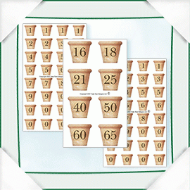 Flowersoft - Toppers - Garden Number Pots — Scrap-a-Doodles