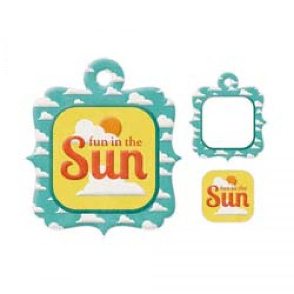 We R Memory Keepers - Embossed Tags - Sun — Scrap-a-Doodles