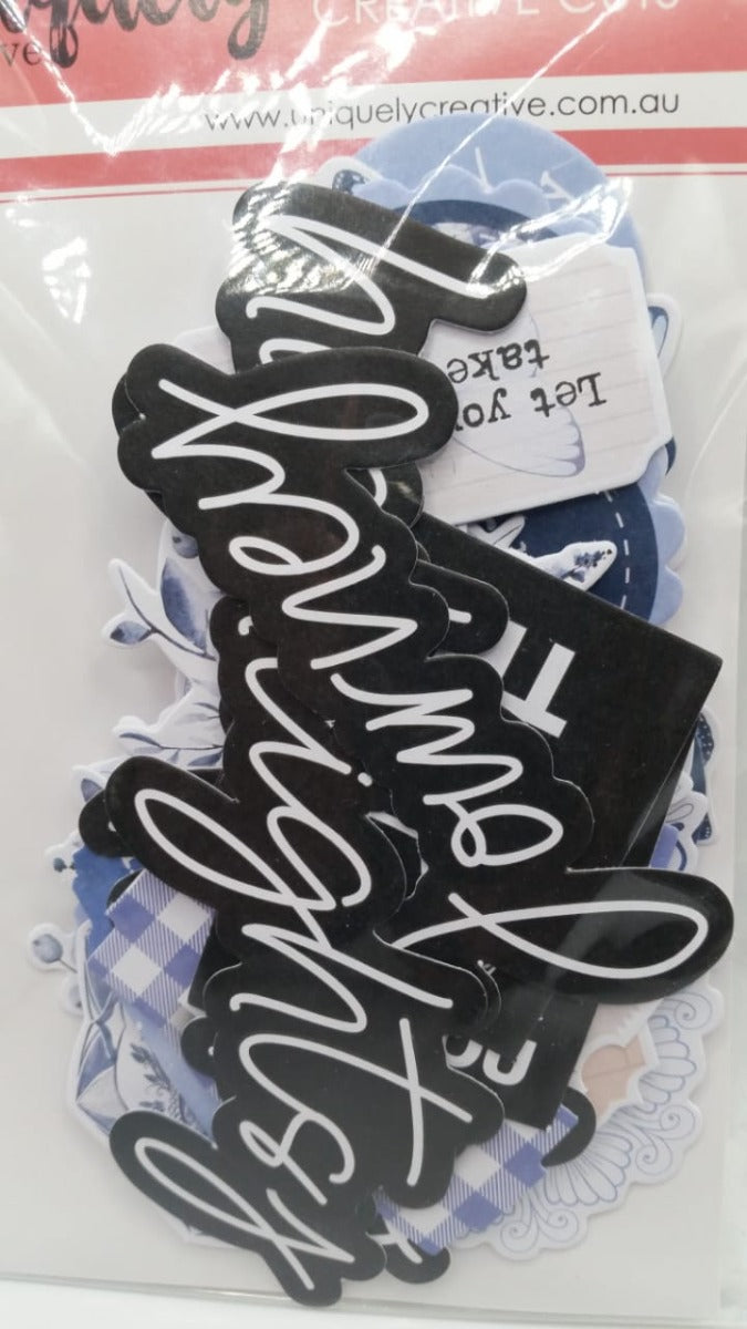 Uniquely Creative - Paper Die Cuts- MOODY BLUES — Scrap-a-Doodles